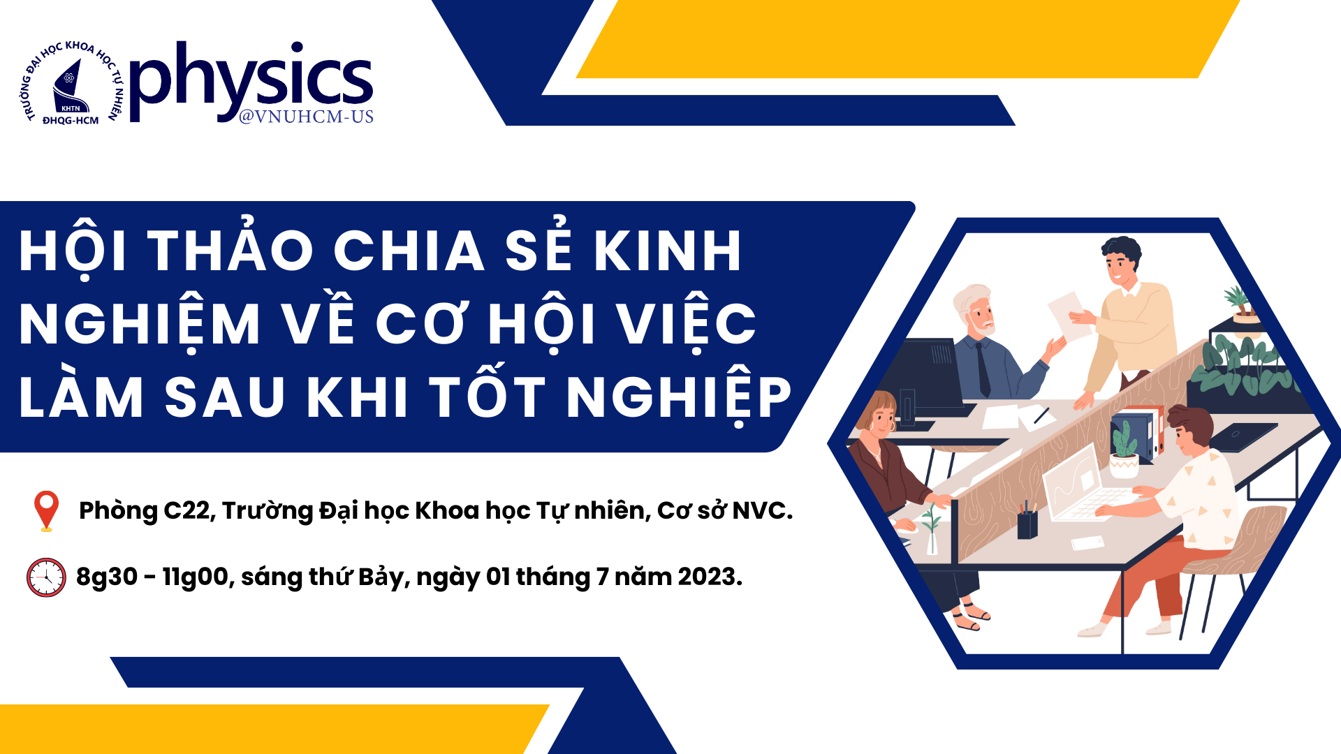 Hội thảo chia sẻ kinh nghiệm về cơ hội việc làm sau khi tốt nghiệp | Khoa Vật lý - Vật lý kỹ thuật